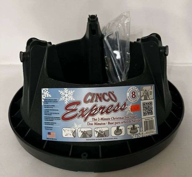 Cinco Express Christmas Tree Stand for Trees Up to 8 ft - Metzger ...