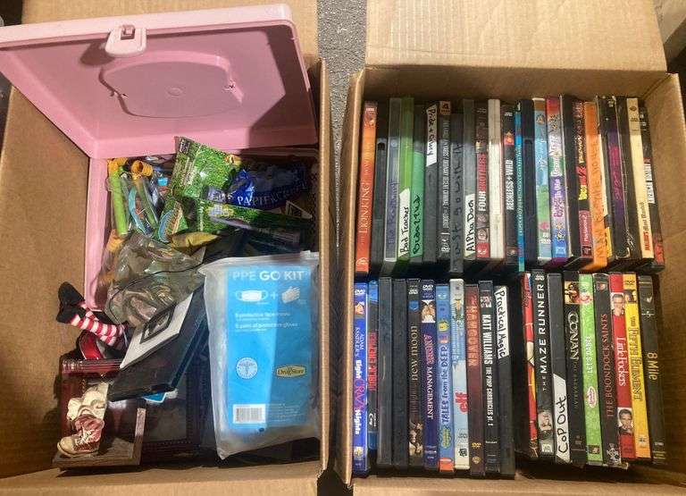 DVDs and Mixed Household Items - Metzger Property Services, LLC