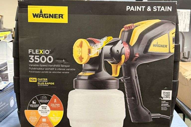 Wagner FLEXiO 3500 Handheld Paint Sprayer With Carrying Case - Metzger ...