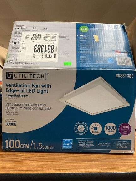 Utilitech Ventilation Fan With Led Light