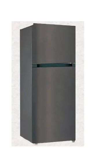 Cannon MRF-314W-BS 12V RV Refrigerator-Freezer in Black Stainless Steel ...