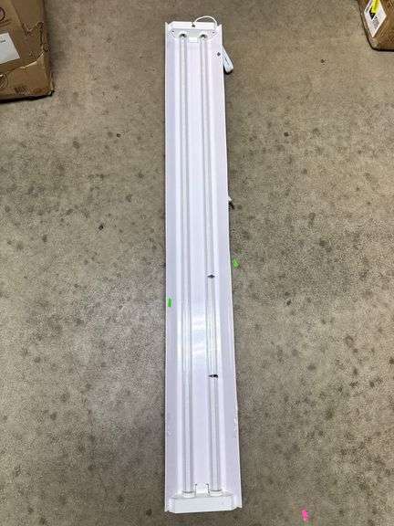 Fluorescent Light Fixture With Dual Tubes - Metzger Property Services, LLC