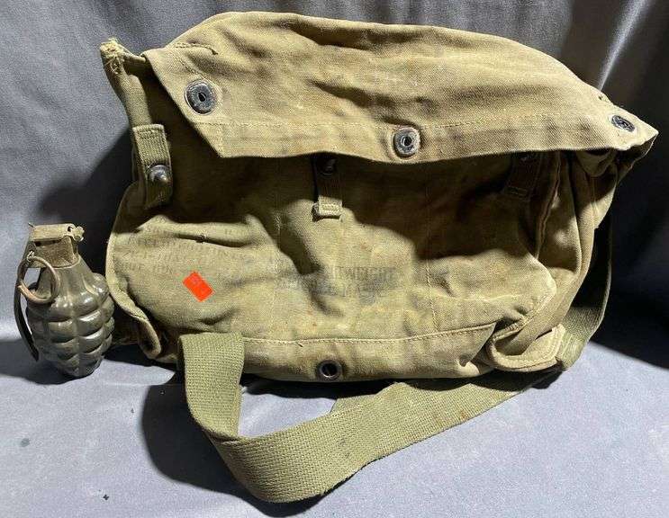 Military-Style Canvas Bag with Grenade-Shaped Replica - Metzger ...