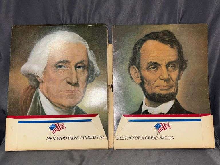 Folder Featuring Presidential Portraits With Facts Inc. George ...