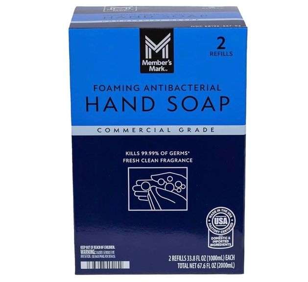 Member’s Mark Foaming Antibacterial Hand Soap Commercial Grade (2 ...