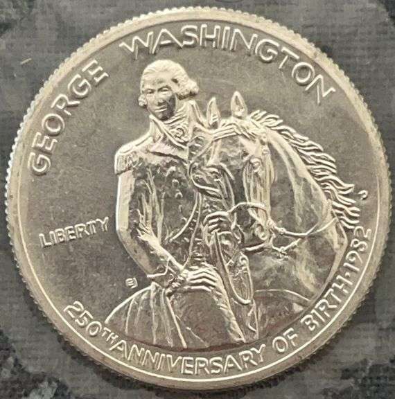 1982 George Washington 250th Anniversary of Birth Commemorative Half ...