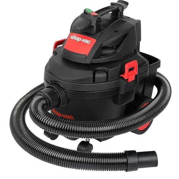 SHOP-VAC - 4-Gallon 6 HP Corded Wet/Dry Shop Vacuum with Accessories ...