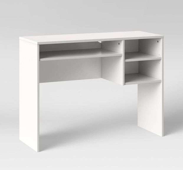 Student Writing Desk with Storage, White – Room Essentials - Metzger ...