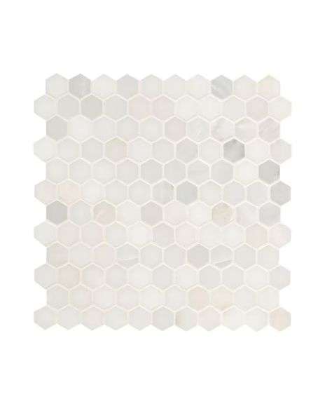 2 Boxes of MSI Greecian White 1 in. Hexagon Marble Mosaic Tile (8.7 sq ...