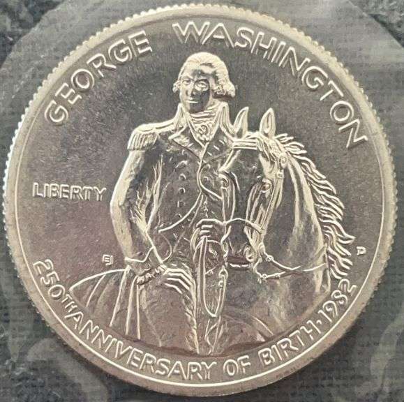 1982 George Washington 250th Anniversary of Birth Commemorative Half ...