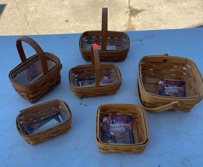 6 Longaberger small baskets - Metzger Property Services, LLC