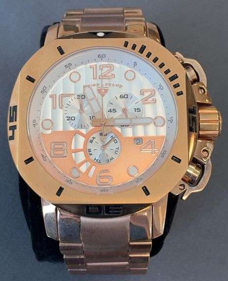 Swiss Legend Rose Gold tone Stainless Steel Wrist Watch, Sapphitek ...