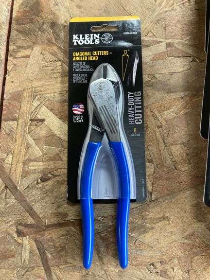 Klein Tools Diagonal Cutters with Angled Head, Heavy-Duty, 13° Angle ...