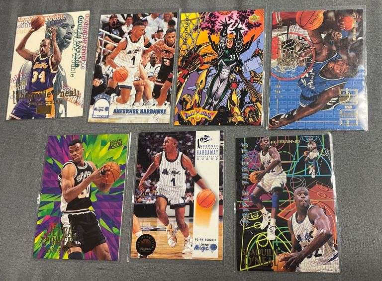 NBA Basketball Trading Cards Featuring Shaquille O’Neal and Larry Bird ...
