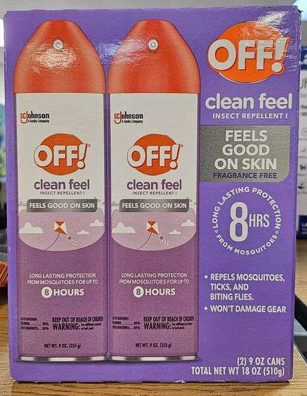 OFF! Clean Feel Insect Repellent, 2 x 9 oz Spray Cans - Metzger ...