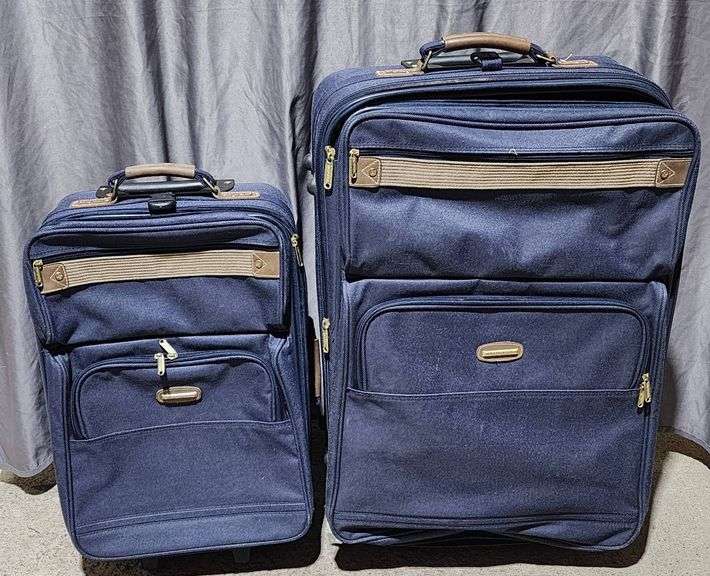 Protocol Blue Rolling Luggage Set with Telescopic Handles, 23″-32 ...