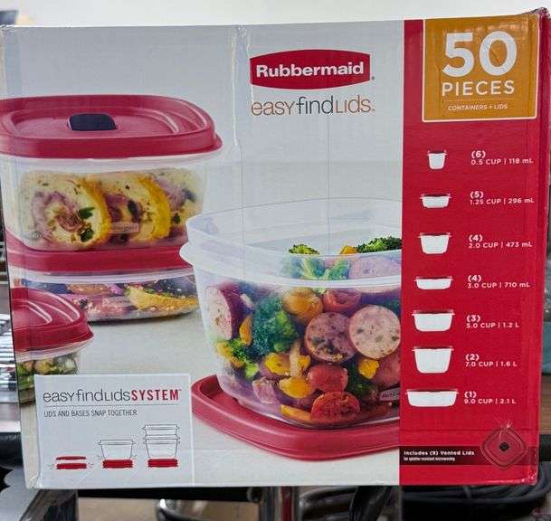 Rubbermaid Easy Find Lids Food Storage Containers, - Metzger Property ...