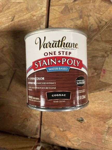 Varathane One Step Stain and Polyurethane in Cognac, 8 fl oz - Metzger ...
