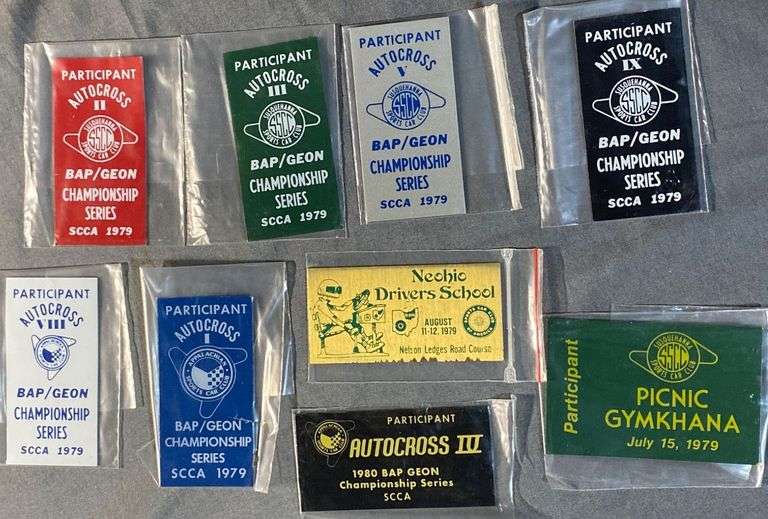 1979 Autocross SCCA Participant Patches for BAP/GEON Autocross (2”x3 ...