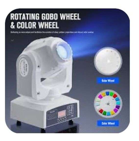 White Rotating Gobo Wheel and Color Wheel LED Stage Light - Metzger ...