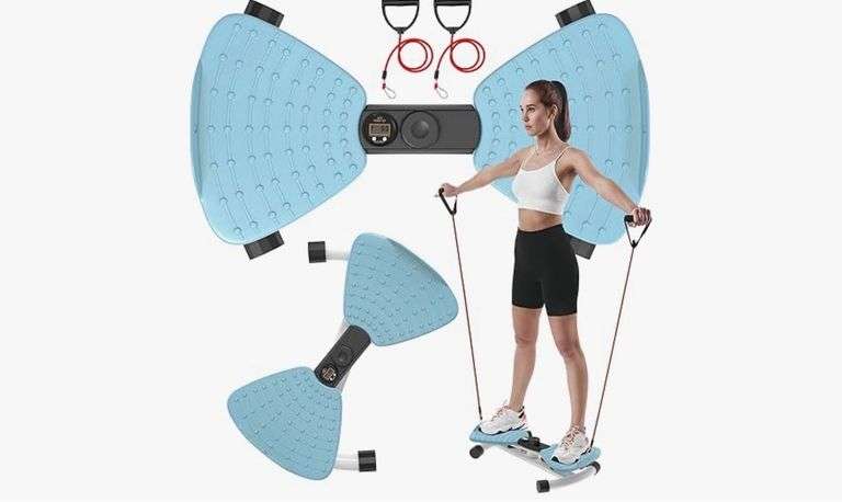Portable Adjustable Twisting Balance Board with Resistance Bands and ...
