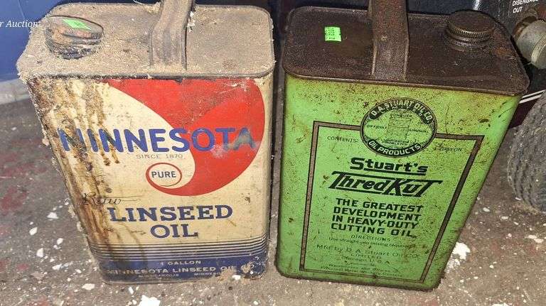 Minnesota Pure Linseed Oil and Stuarts Thredkut Cutting Oil 1 gallon ...