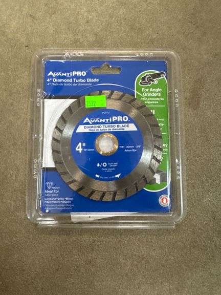 Avanti Pro 4-In. Diamond Turbo Blade for Angle Grinders - Metzger ...