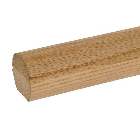 EVERMARK - 11 in. 6040 Unfinished Red Oak Wood Wall Handrail - SEE ...