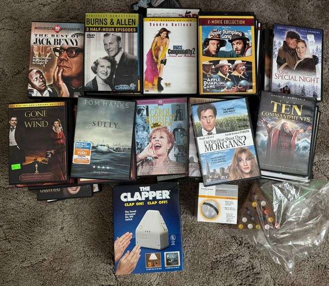 Clapper Sound-Activated Switch & DVDs inc. Sully, Miss Congeniality 2 ...