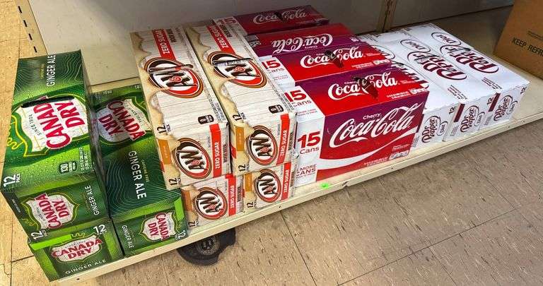 Soda 12-Pack and 15-Pack Cases by Coca-Cola, Dr Pepper & Canada Dry ...