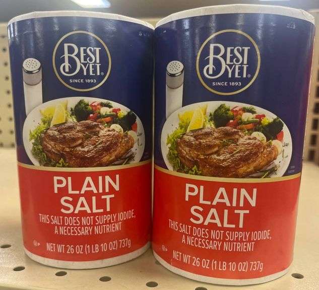 2 Best Yet Plain Salt, 26 oz Canisters - Metzger Property Services, LLC