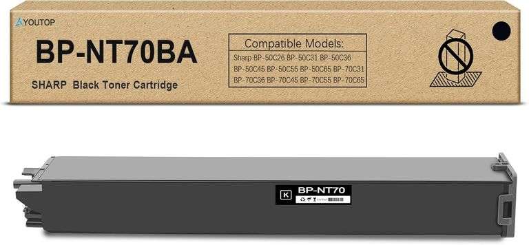 YOUTOP - YOUTOP BPNT70 BP-NT70 Black Toner Cartridge BP-NT70BA BP-NT70 ...