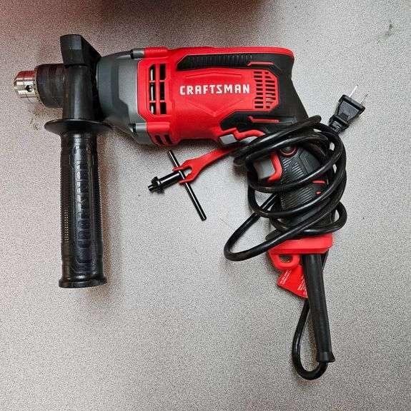 Craftsman CMED741 Corded 7.0 Amp 1/2″ Electric Drill with Auxiliary ...