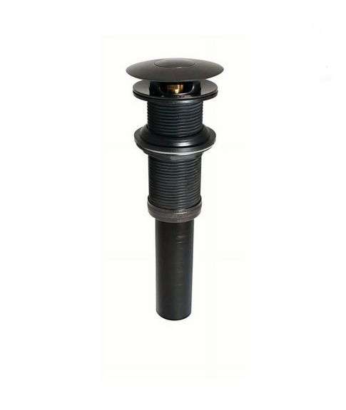 Stylewise Push Button Bathroom Sink Drain with Overflow, Bronze finish ...