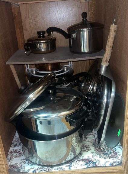 Revere Ware Stainless Steel Cookware with Copper-Clad Bases, Various ...