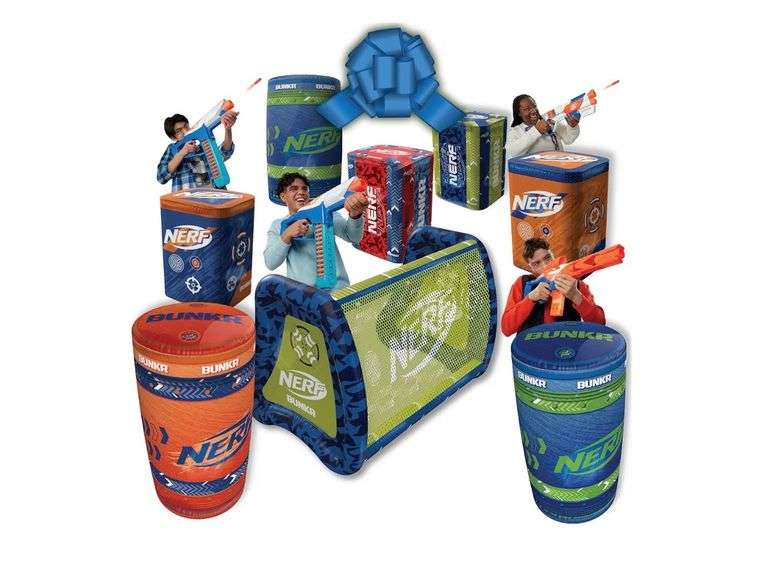 Nerf BUNKR Stadium Pack With Inflatable Barriers and Accessories ...