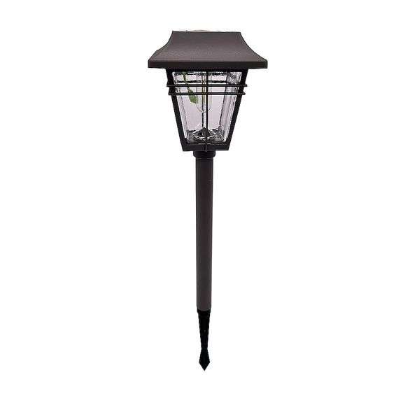 HARBOR BREEZE - Square Path 15 -Lumens Bronze Solar LED Outdoor Path ...