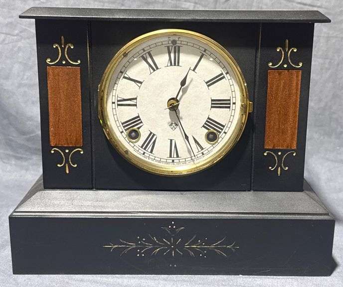 Ansonia Clock Co. Mantel Clock With Roman Numeral Dial, 11.25” x 5.75 ...