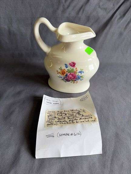 Lenox Rose Pattern Whiskey Jug, Shape #612, 4.5”H (no stopper ...