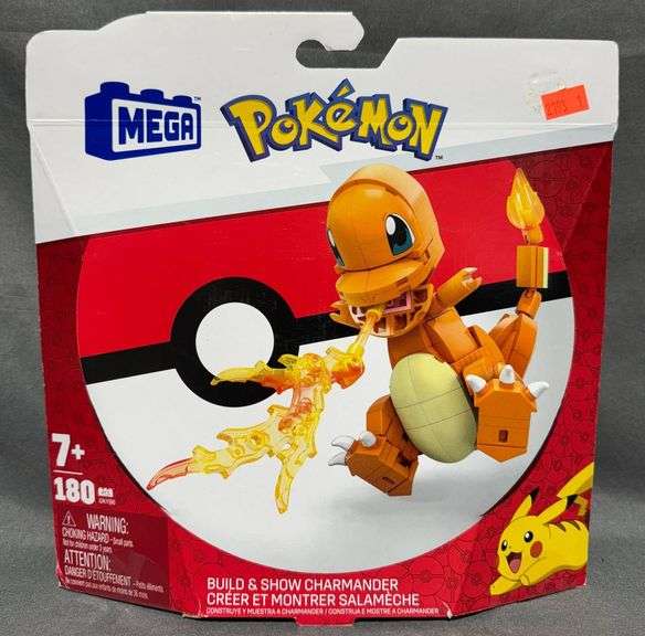 Mega Pokémon Build & Show Charmander Set, 180 Pieces 10.5” - Metzger ...