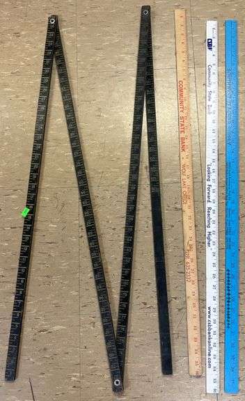 Measuring Sticks and Folding Rulers inc. Community State Bank ...