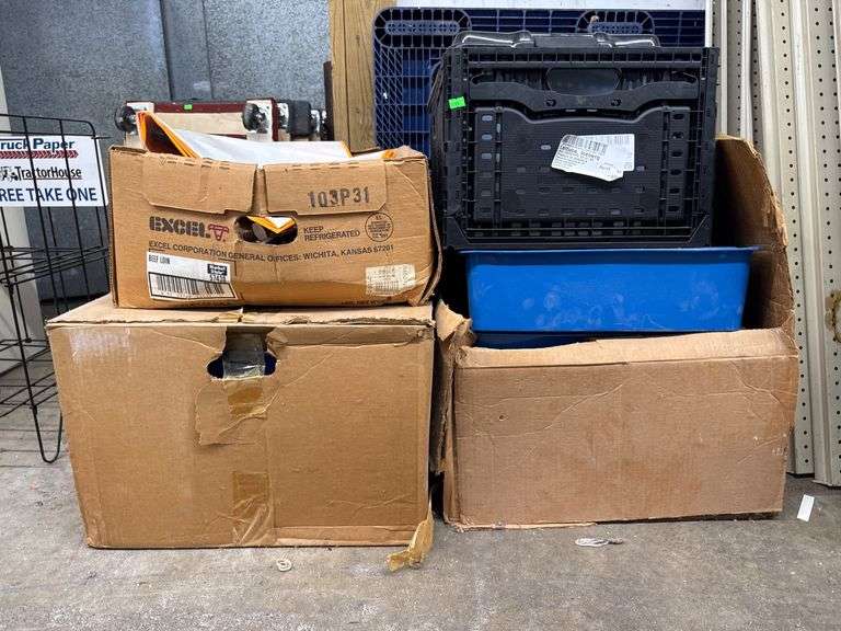 Signs, Blue Totes, and Metal Components - Metzger Property Services, LLC