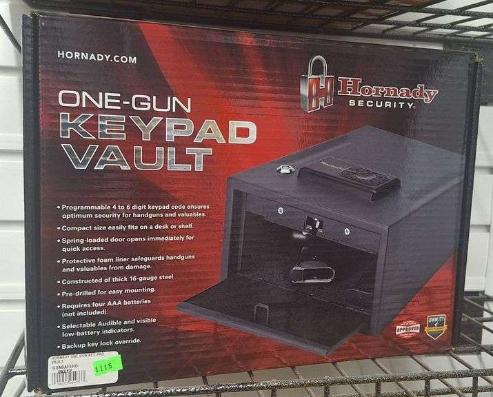 Hornady One-Gun Keypad Vault with Key Lock Override - Metzger Property ...