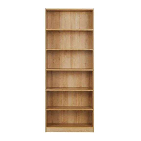STYLEWELL - Bromley 72 in. Tall Light Oak Engineered Wood 6-Shelf ...