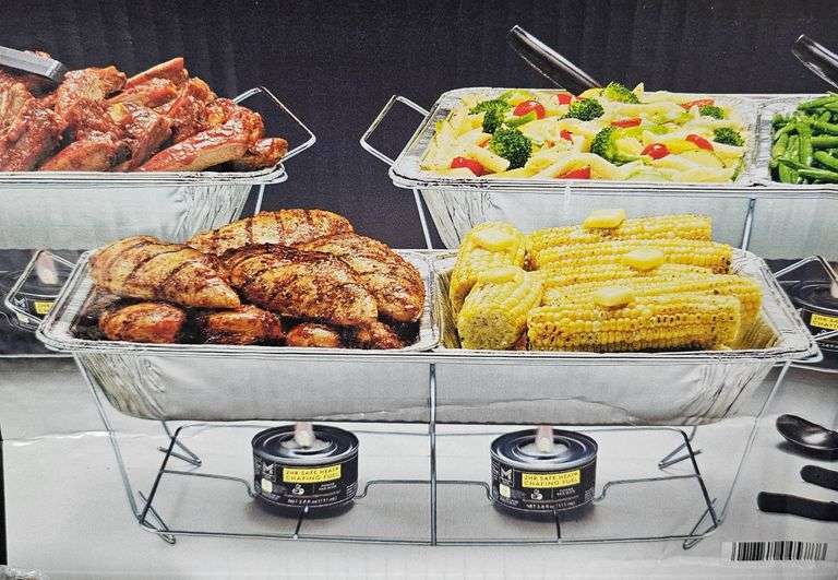 24-Piece Disposable Chafing Dish Party Set by Member’s Mark - Metzger ...