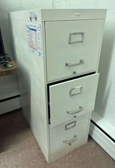 Cole Steel 4-Drawer Filing Cabinet, 26.75x15x40.25″ - Metzger Property ...