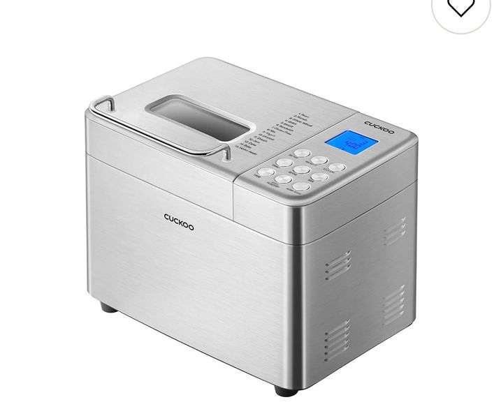 Cuckoo AAB101S Programmable Bread Maker with 15 Customizable Options ...
