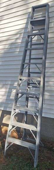 10ft Magnesium Step Ladder with Stabilizing Supports - Metzger Property ...