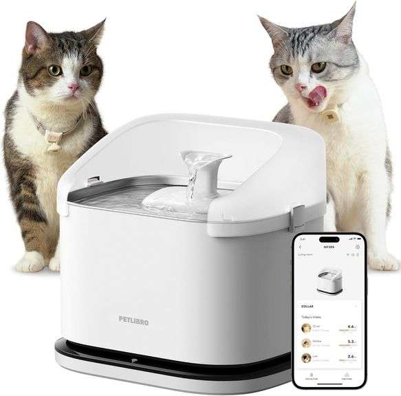 PETLIBRO - PETLIBRO RFID Multi Cats Water Fountain with Cat Recognition ...