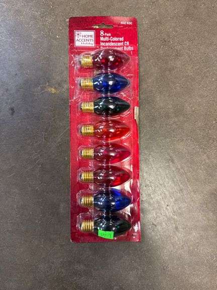 8-Pack Multi-Colored Incandescent C9 Replacement Bulbs - Metzger ...
